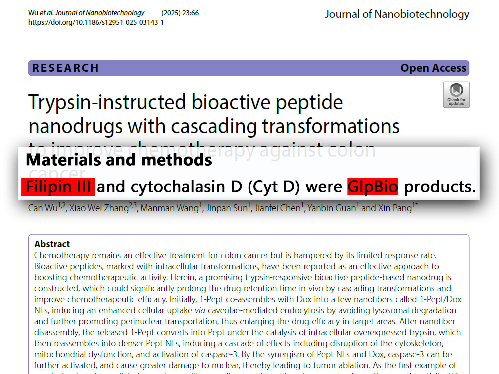 Filipin III | Cholesterol-conjugated fluorescent antibiotic | GlpBio