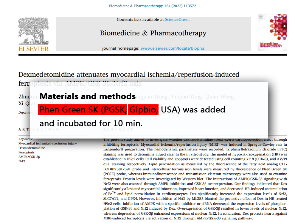 美国GlpBio - Phen Green SK diacetate | Cas# 234075-45-7